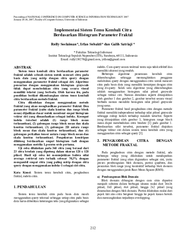 (PDF) Implementasi Sistem Temu Kembali Citra Berdasarkan Histogram ...