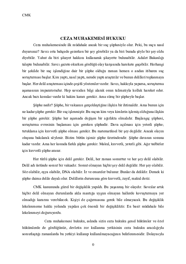 (PDF) Ceza Muhakemesi Hukuku