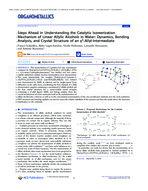 (PDF) Steps Ahead in Understanding the Catalytic Isomerization ...