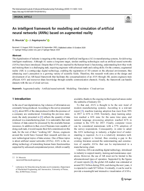 (PDF) An intelligent framework for modelling and simulation of artificial neural networks (ANNs ...