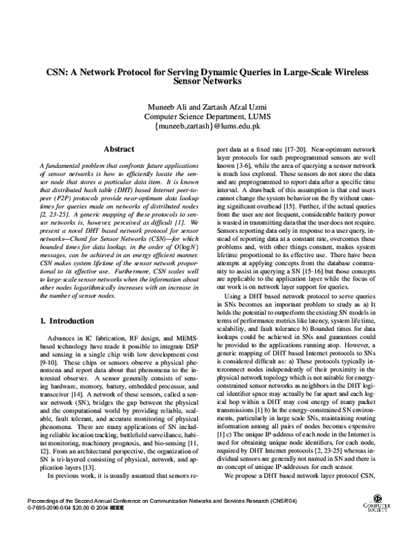 (PDF) CSN: a network protocol for serving dynamic queries in large ...