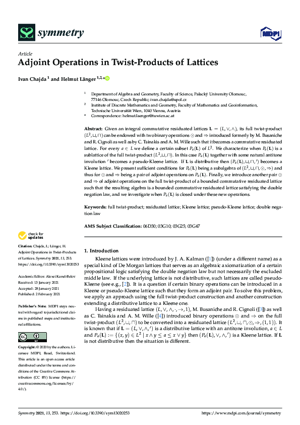 (PDF) Adjoint Operations in Twist-Products of Lattices