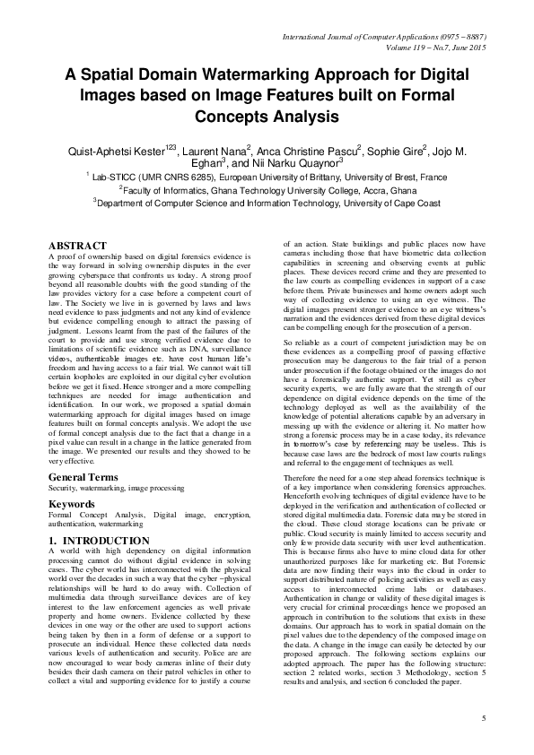 (PDF) A Spatial Domain Watermarking Approach for Digital Images based ...