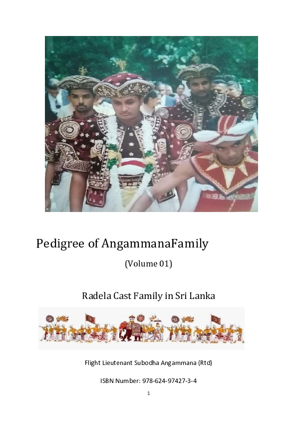 (DOC) Pedigree of Angammana Family (Sri Lanka)