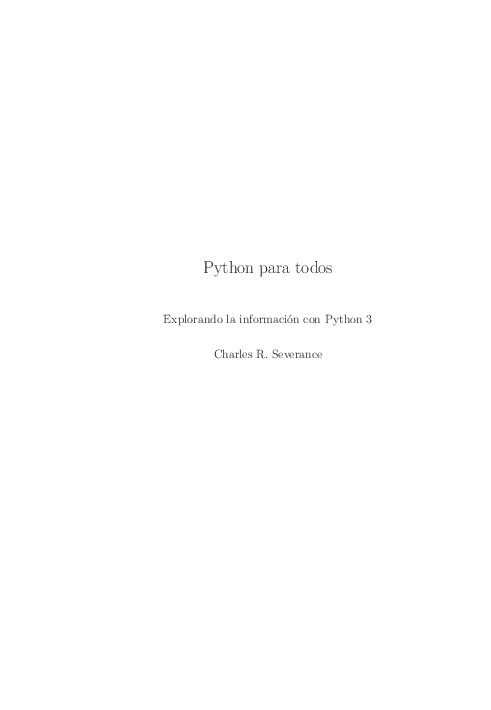 (PDF) Python para todos Explorando la información con Python 3
