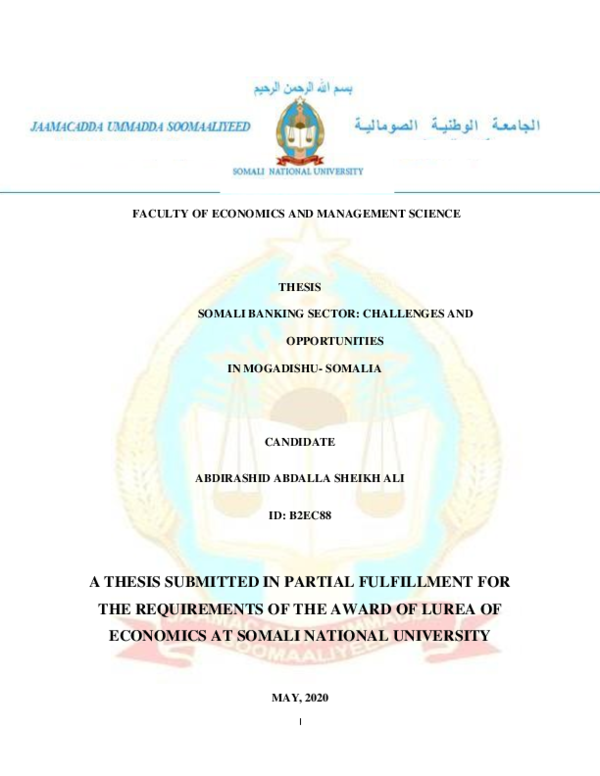 (PDF) Somali banking sector: Challenges and Opportunities.