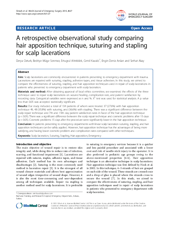 (PDF) A retrospective observational study comparing hair apposition ...