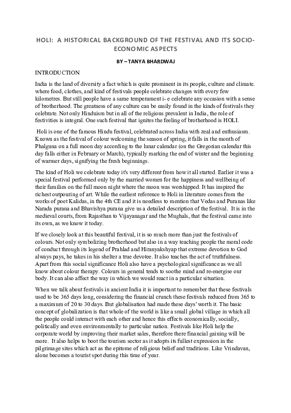 (DOC) HOLI research ppr