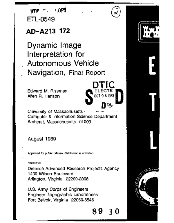 Pdf Dynamic Image Interpretation For Autonomous Vehicle Navigation