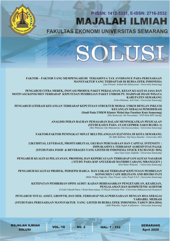 (PDF) PENGARUH TOTAL ASSET, GROWTH, DAN DER, TERHADAP NILAI PERUSAHAAN ...