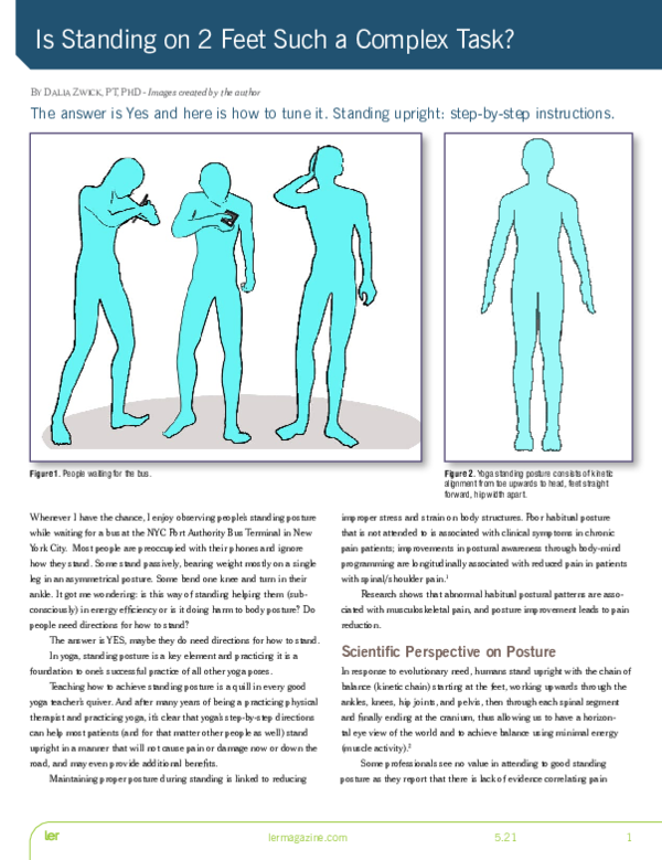 (PDF) Is Standing on 2 Feet Such a Complex Task?
