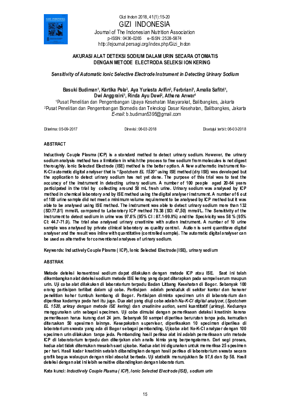 (PDF) Akurasi Alat Deteksi Sodium Dalam Urin Secara Otomatis Dengan ...