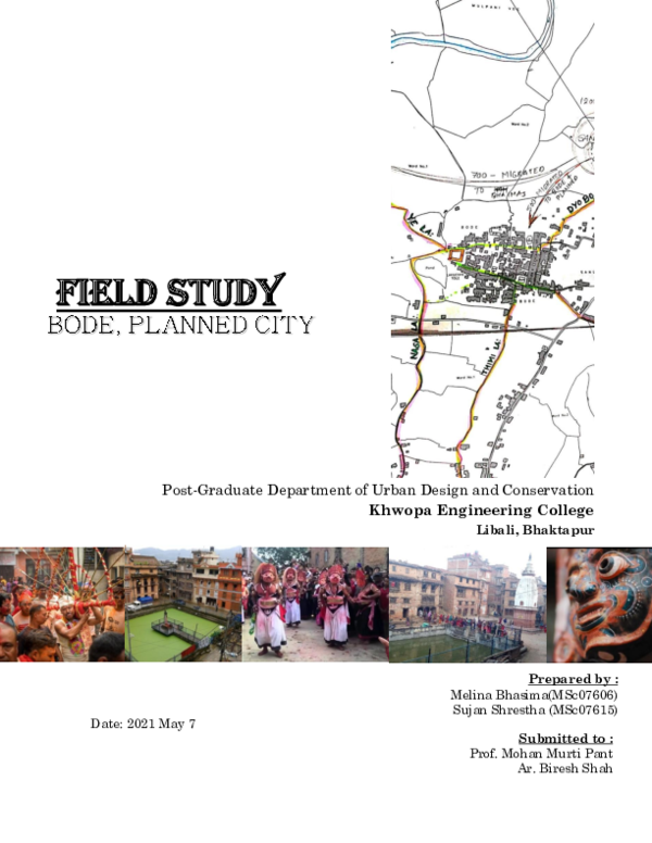 (PDF) Bode Planned City field study madhyapur Thimi