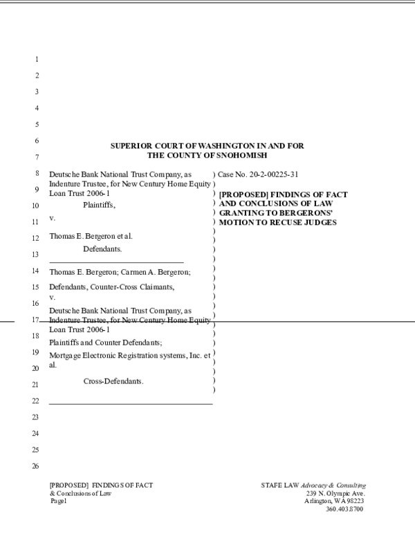 (DOC) SUPERIOR COURT OF SNOHOMISH COUNY WASHINGTON - Deutsche Bank ...