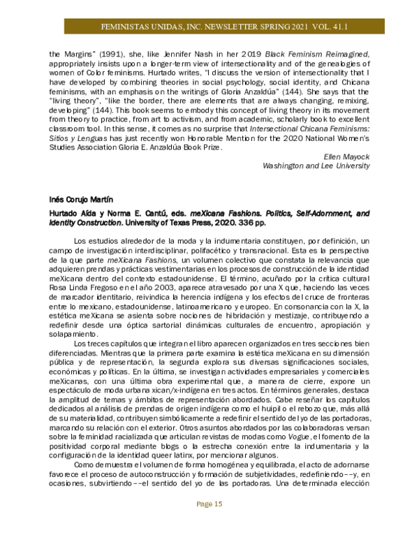 (PDF) Book review of "Hurtado Aída and Norma E. Cantú, eds. meXicana ...
