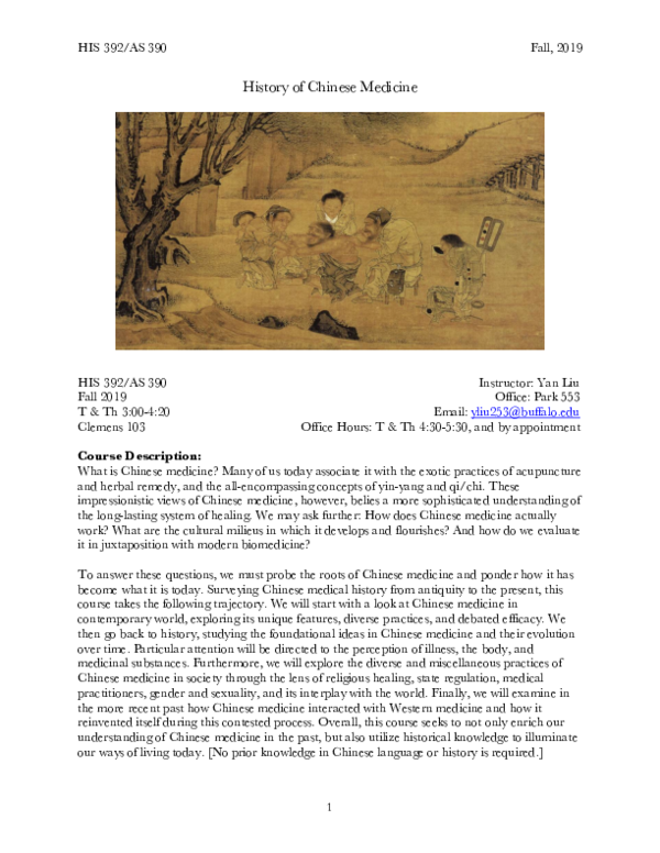 (PDF) History of Chinese Medicine
