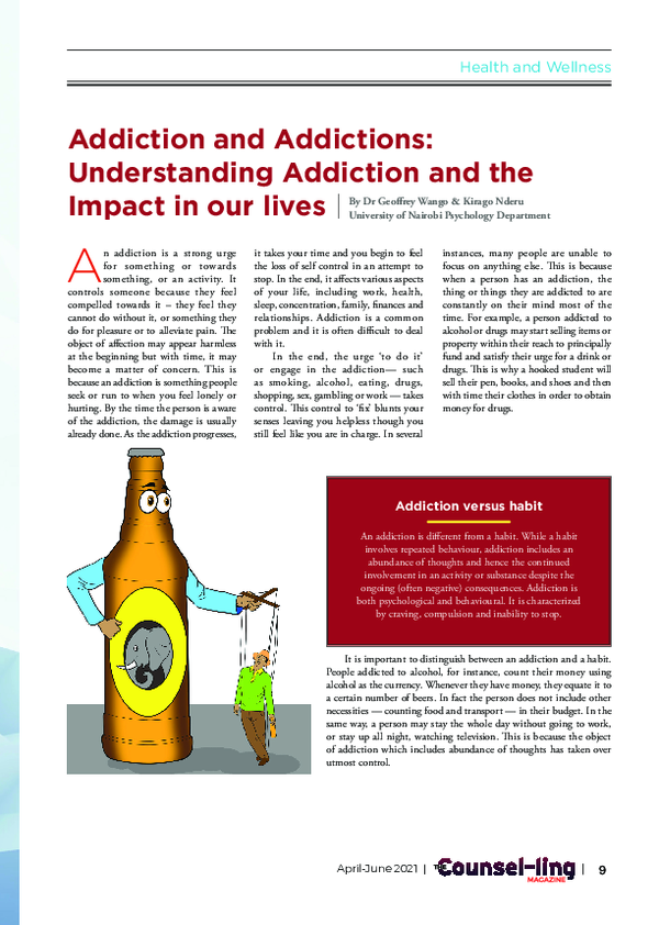 (PDF) Addiction and Addictions: Understanding Addiction and the Impact ...