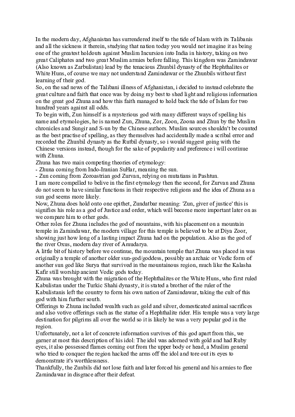(DOC) On Zhuna my discoveries of the Zunbils and their religion