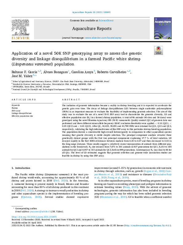 (PDF) Application of a novel 50K SNP genotyping array to assess the ...
