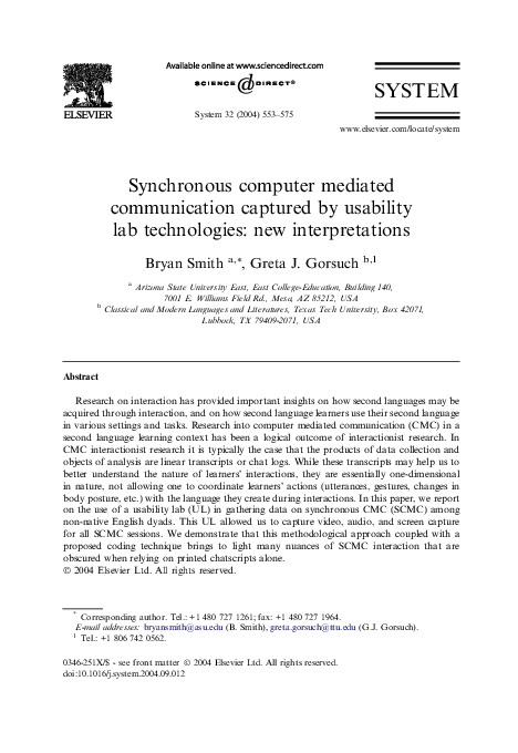 (PDF) Synchronous computer-mediated communication and learner autonomy in female Emirati ...