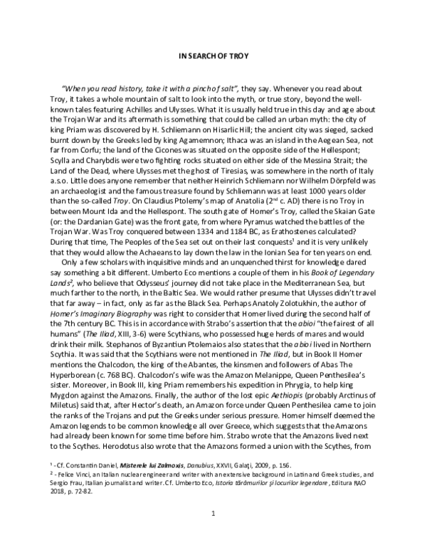 (DOC) IN SEARCH OF TROY