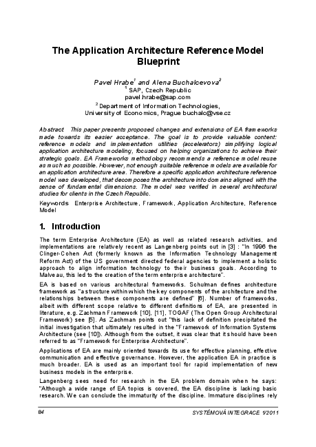 (PDF) The Application Architecture Reference Model Blueprint