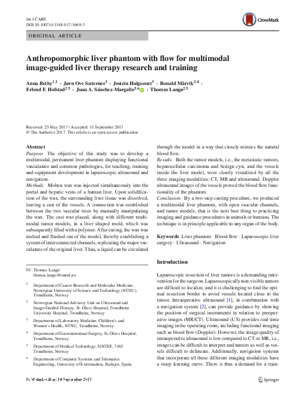 (PDF) Anthropomorphic liver phantom with flow for multimodal image ...