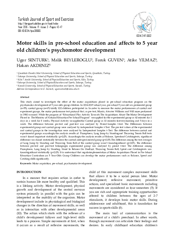 PDF Motor Skills In Pre school Education And Affects To 5 Year Old pdf-motor-skills-in-pre-school-education-and-affects-to-5-year-old