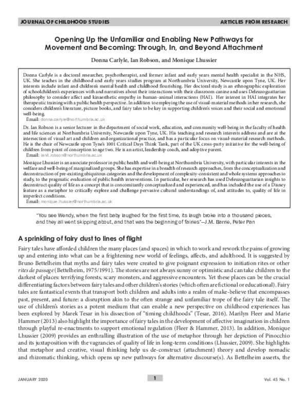 (PDF) Opening Up the Unfamiliar and Enabling New Pathways for Movement ...