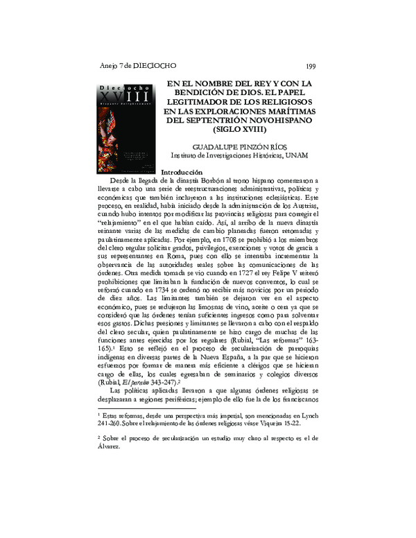 (PDF) EN EL NOMBRE DEL REY Y CON LA BENDICIÓN DE DIOS. EL PAPEL ...