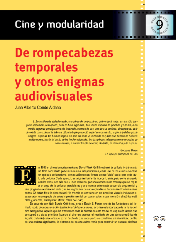 (PDF) Cine y modularidad - De rompecabezas temporales y otros enigmas audiovisuales