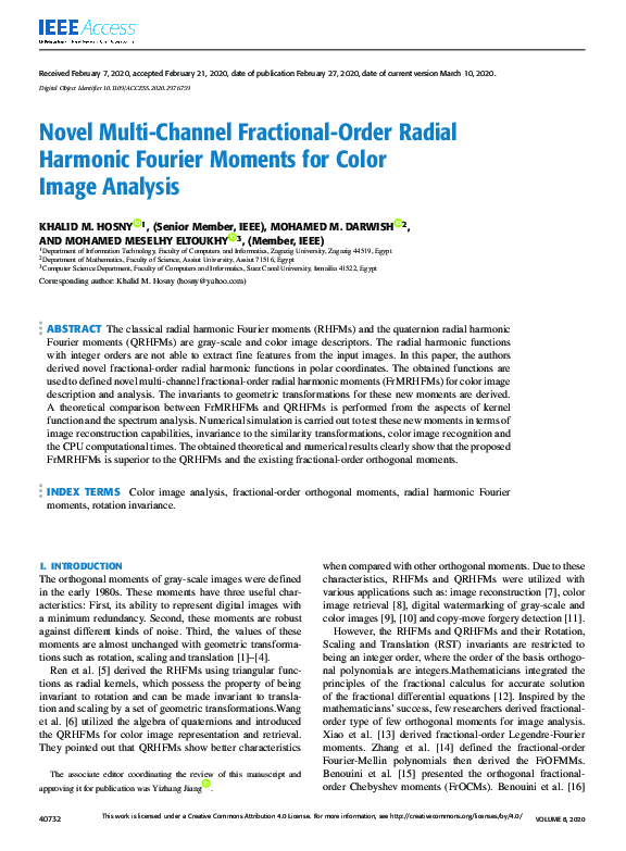 (PDF) Novel Multi-Channel Fractional-Order Radial Harmonic Fourier ...