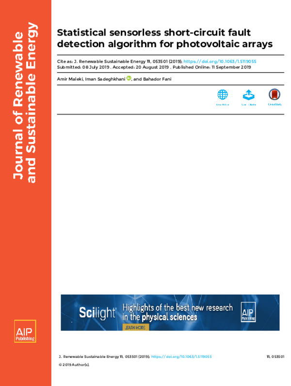 Pdf Statistical Sensorless Short Circuit Fault Detection Algorithm 8396