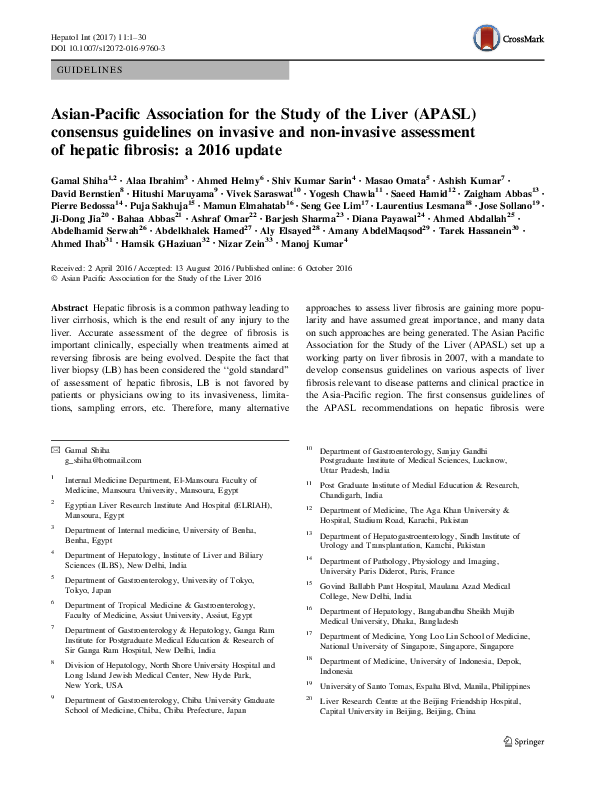 (PDF) Asian-Pacific Association for the Study of the Liver (APASL ...