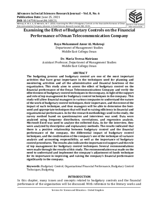 PDF Examining The Effect Of Budgetary Controls On The Financial pdf-examining-the-effect-of-budgetary-controls-on-the-financial