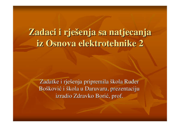 (PDF) Zadaci i rje Zadaci i rje š š enja sa natjecanja enja sa natjecanja iz Osnova ...