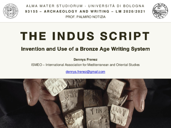 (PDF) The Indus Script: Invention and Use of a Bronze Age Writing ...