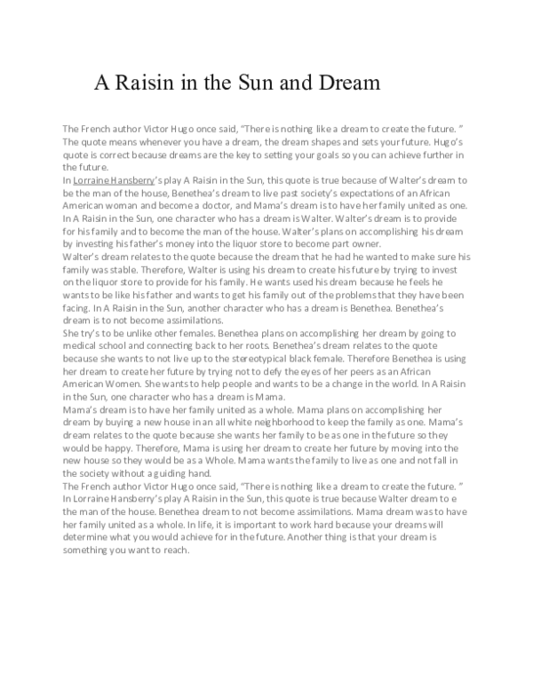 A Raisin In The Sun Mama Quotes