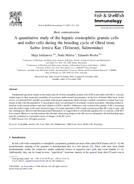 (PDF) A quantitative study of the hepatic eosinophilic granule cells ...