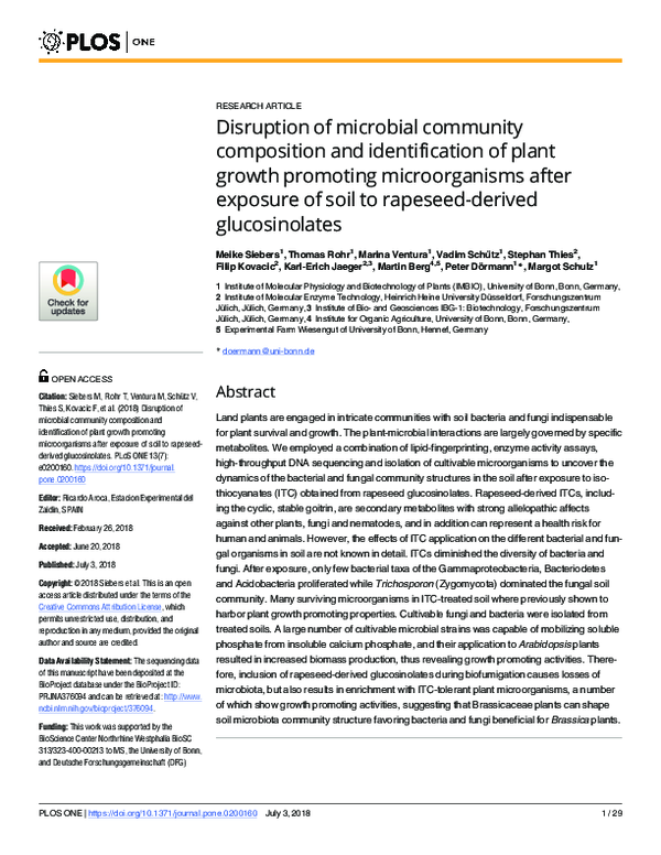(PDF) Disruption of microbial community composition and identification ...