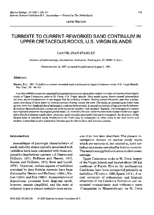 (PDF) Turbidite to current-reworked sand continuum in Upper Cretaceous ...