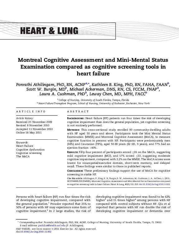 (PDF) Montreal Cognitive Assessment and Mini-Mental Status Examination ...