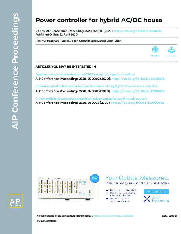 (PDF) Power controller for hybrid AC/DC house