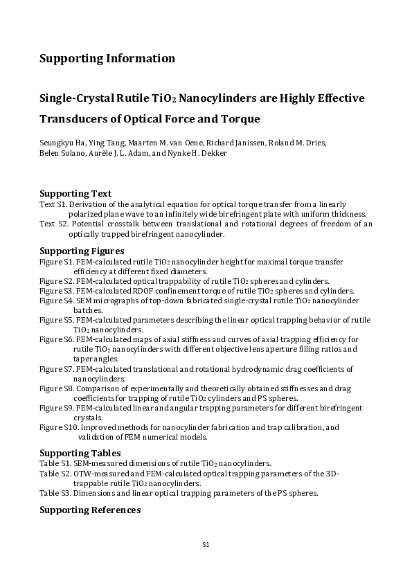 (PDF) Single-Crystal Rutile TiO2 Nanocylinders are Highly Effective ...