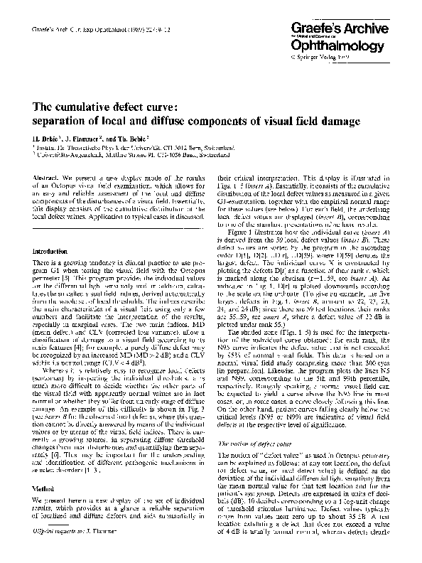 (PDF) The cumulative defect curve: Separation of local and diffuse ...