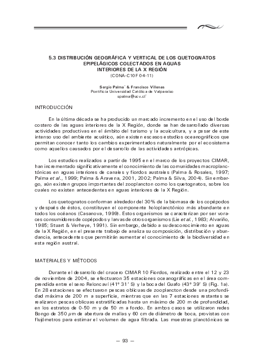 (PDF) — 93 — 5.3 Distribución Geográfica y Vertical De Los Quetognatos ...