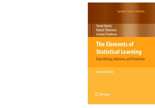 (PDF) The element of the statistical learning