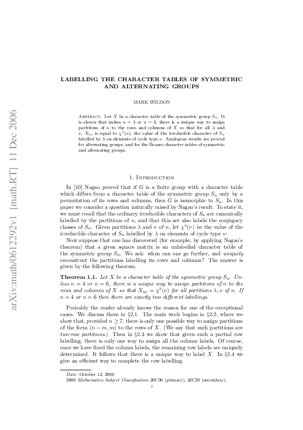 pdf-labelling-the-character-tables-of-symmetric-and-alternating