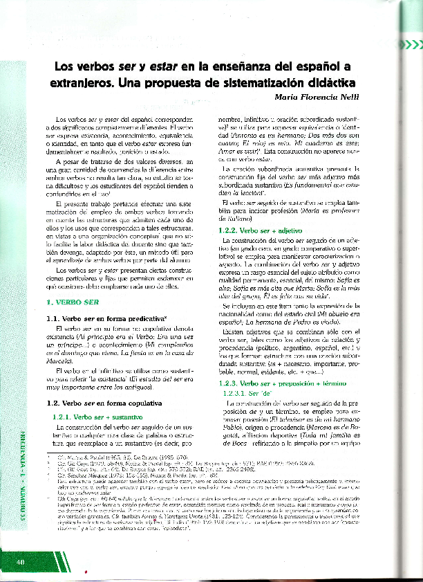 (PDF) Los verbos ser y estar en la enseñanza del español a extranjeros ...