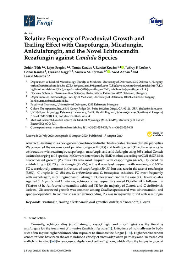 (PDF) Relative Frequency of Paradoxical Growth and Trailing Effect with ...